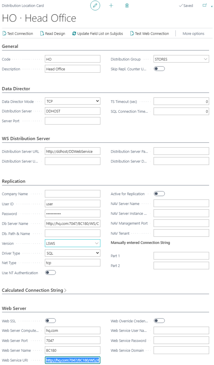 Distribution Location Sample