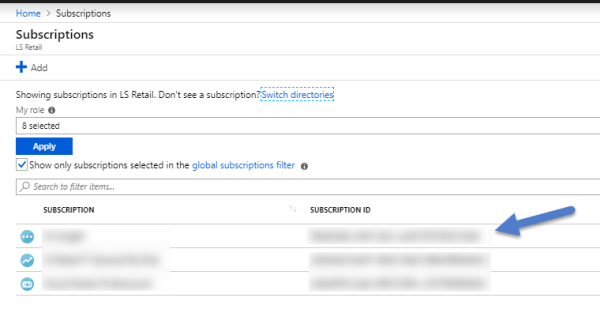 1 Create Subscriptions